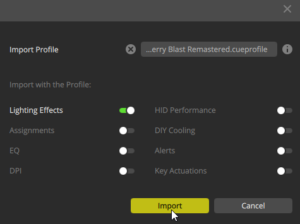 How to import Corsair iCUE profiles - RGB Profiles