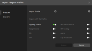 How to import Corsair iCUE profiles - RGB Profiles