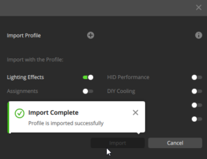 How to import Corsair iCUE profiles - RGB Profiles